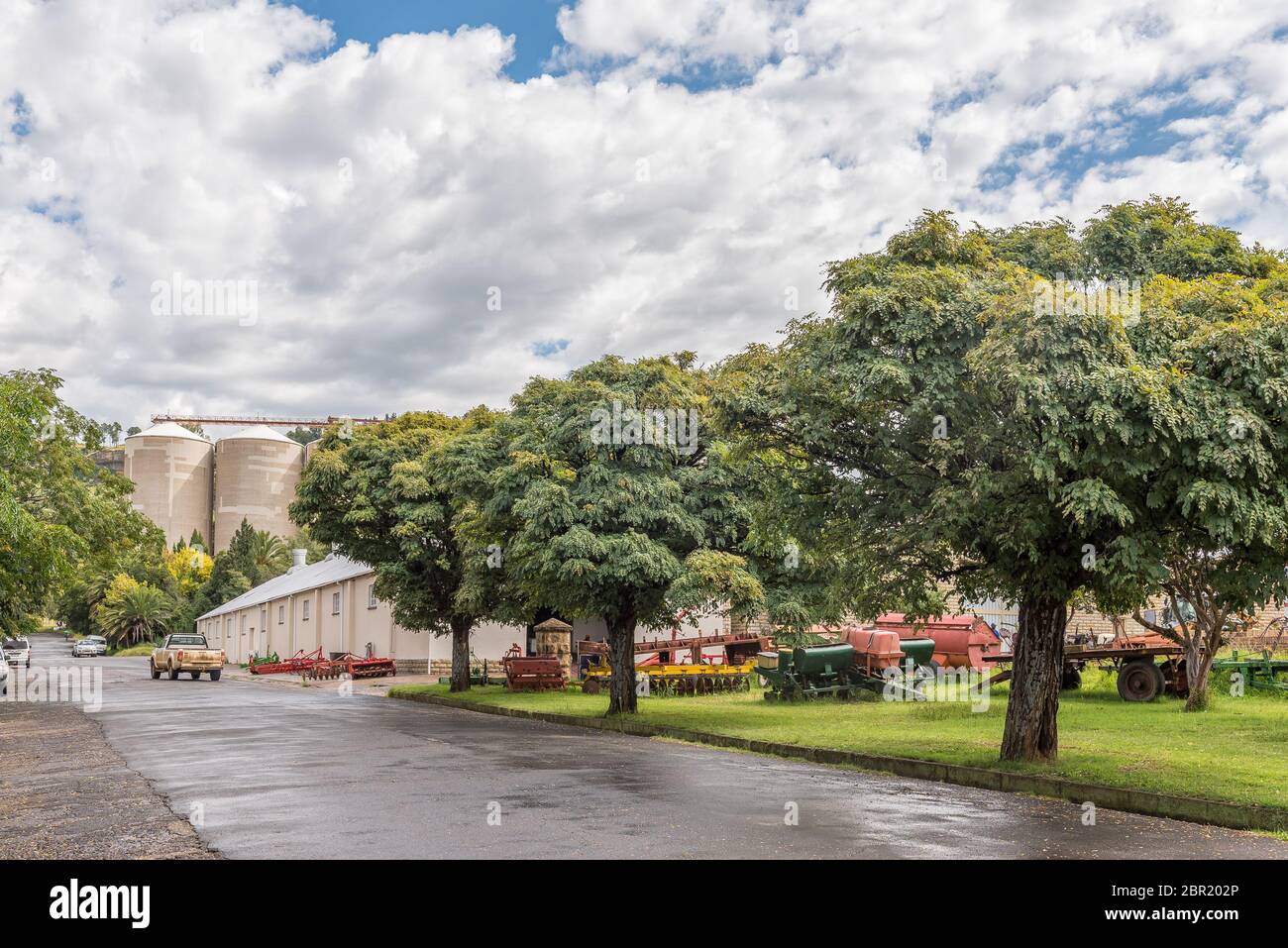 FICKSBURG, SOUTH AFRICA - MARCH 20, 2020: A street scene, with ...