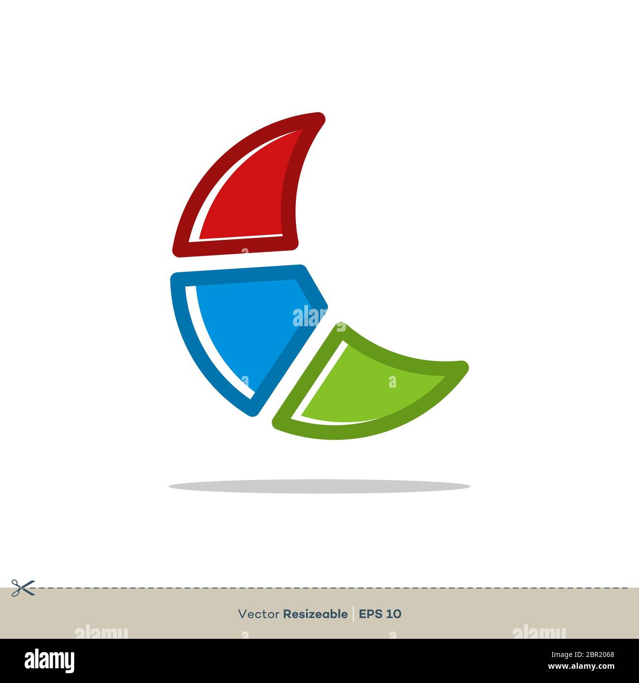 Colorful Moon Vector Logo Template Illustration Design Stock Photo - Alamy
