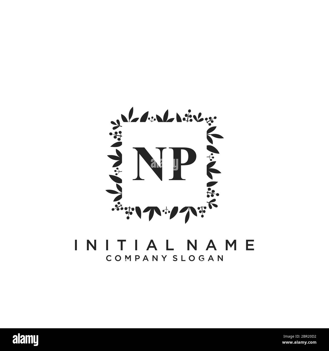 Letter np vector vectors hi-res stock photography and images - Alamy