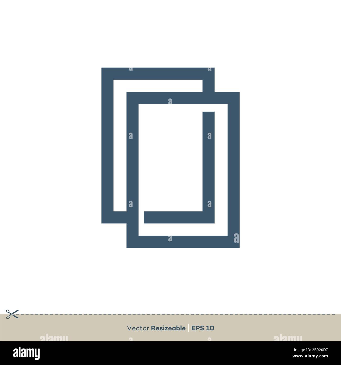 Paper Document Vector Logo Template Illustration Design Stock Photo - Alamy