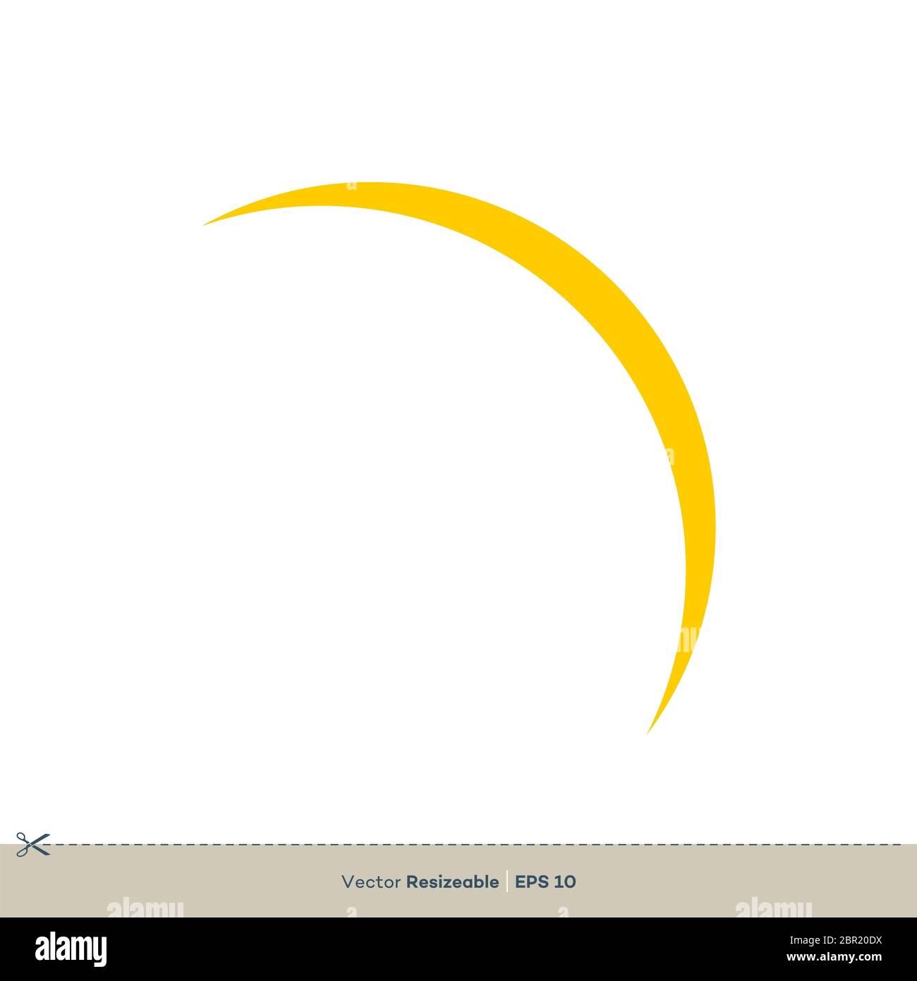 Solar Eclipse Vector Logo Template Illustration Design Stock Photo - Alamy