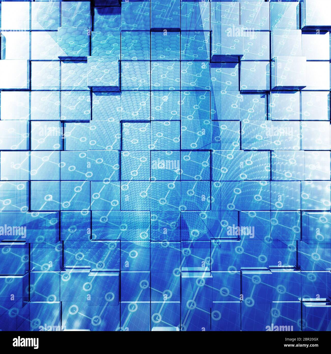 Abstract blue futuristic concept background. 3d rendering Stock Photo ...