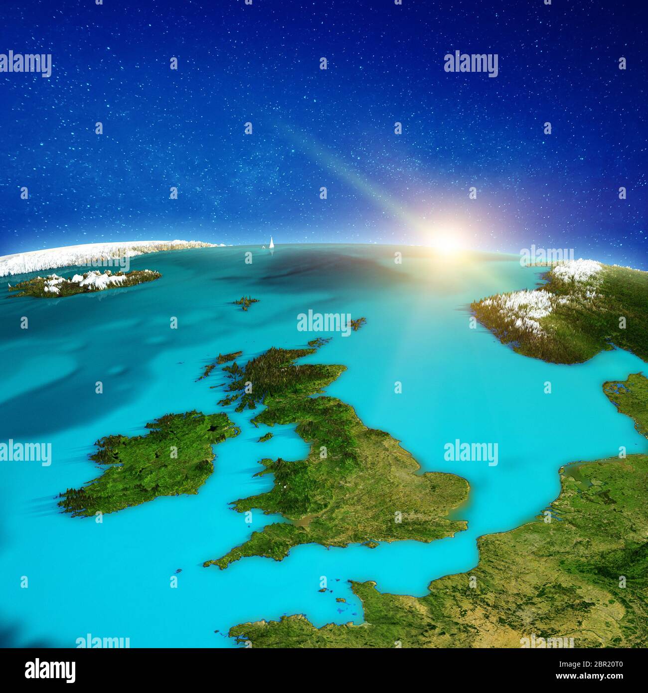 Topography map england 3d hi-res stock photography and images - Alamy