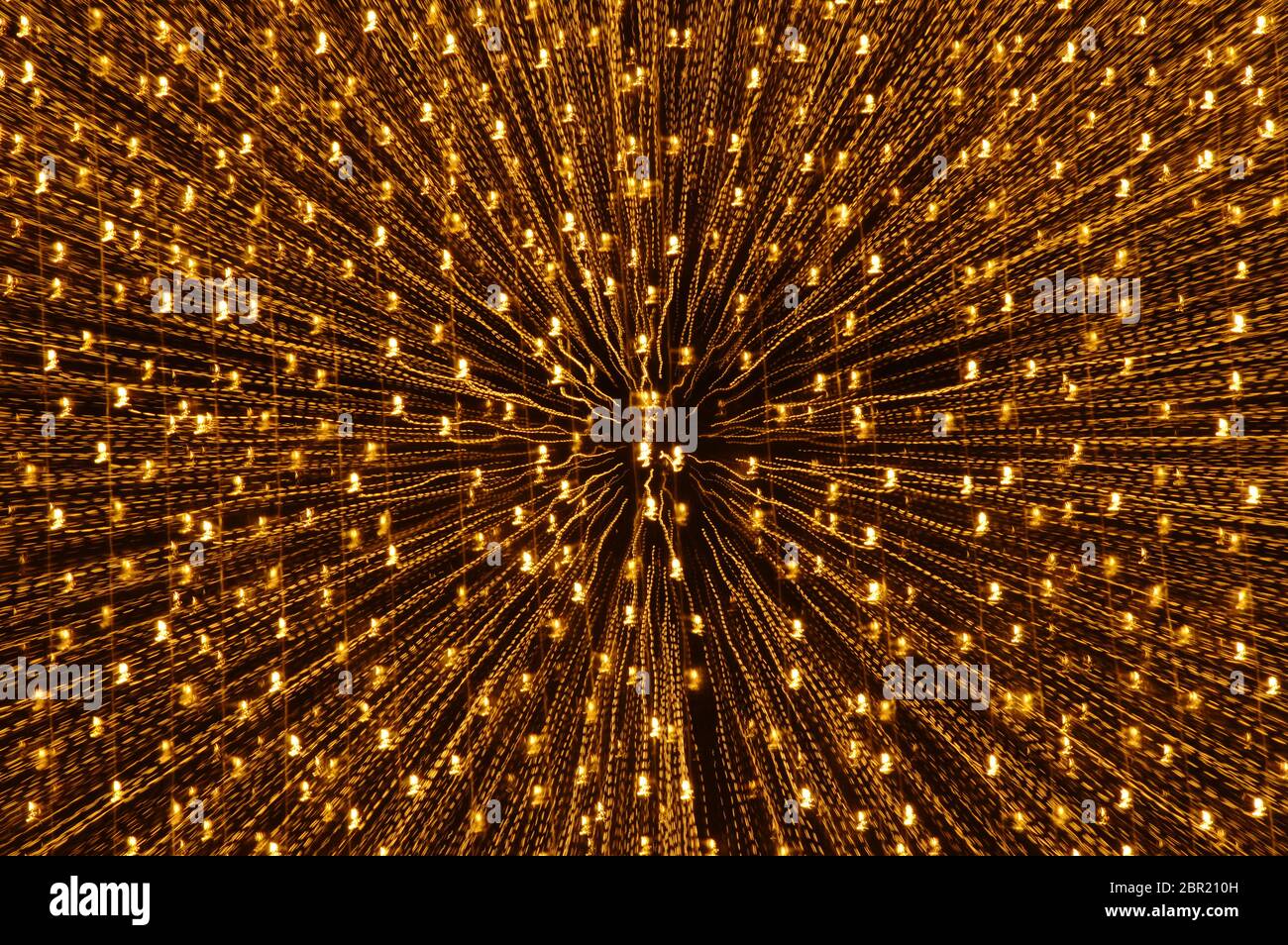 blurry yellow light spreading by zoom technique background and texture in night Stock Photo - Alamy