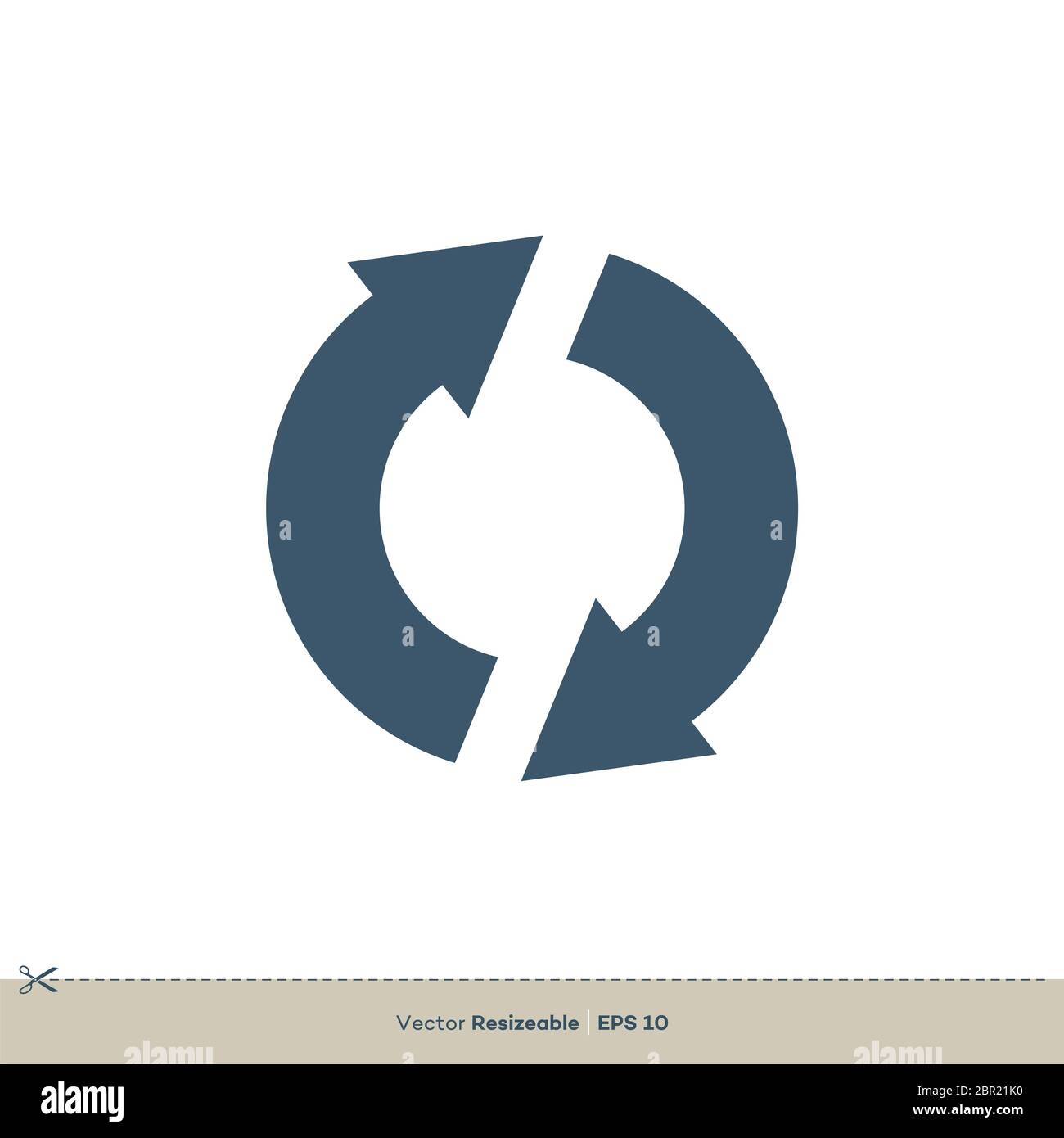 Sync Arrow Icon Vector Logo Template Illustration Design Stock Photo ...