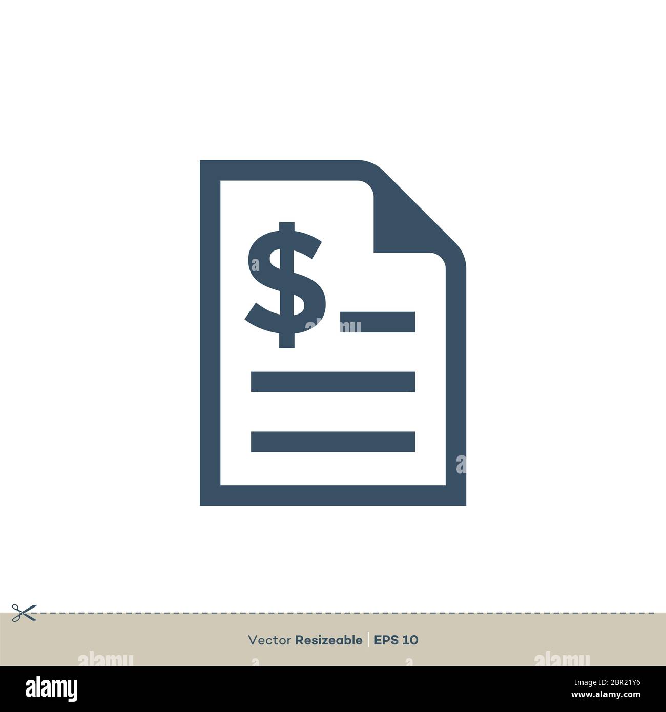Money Report Paper Icon Logo Template Illustration Design Stock Photo ...