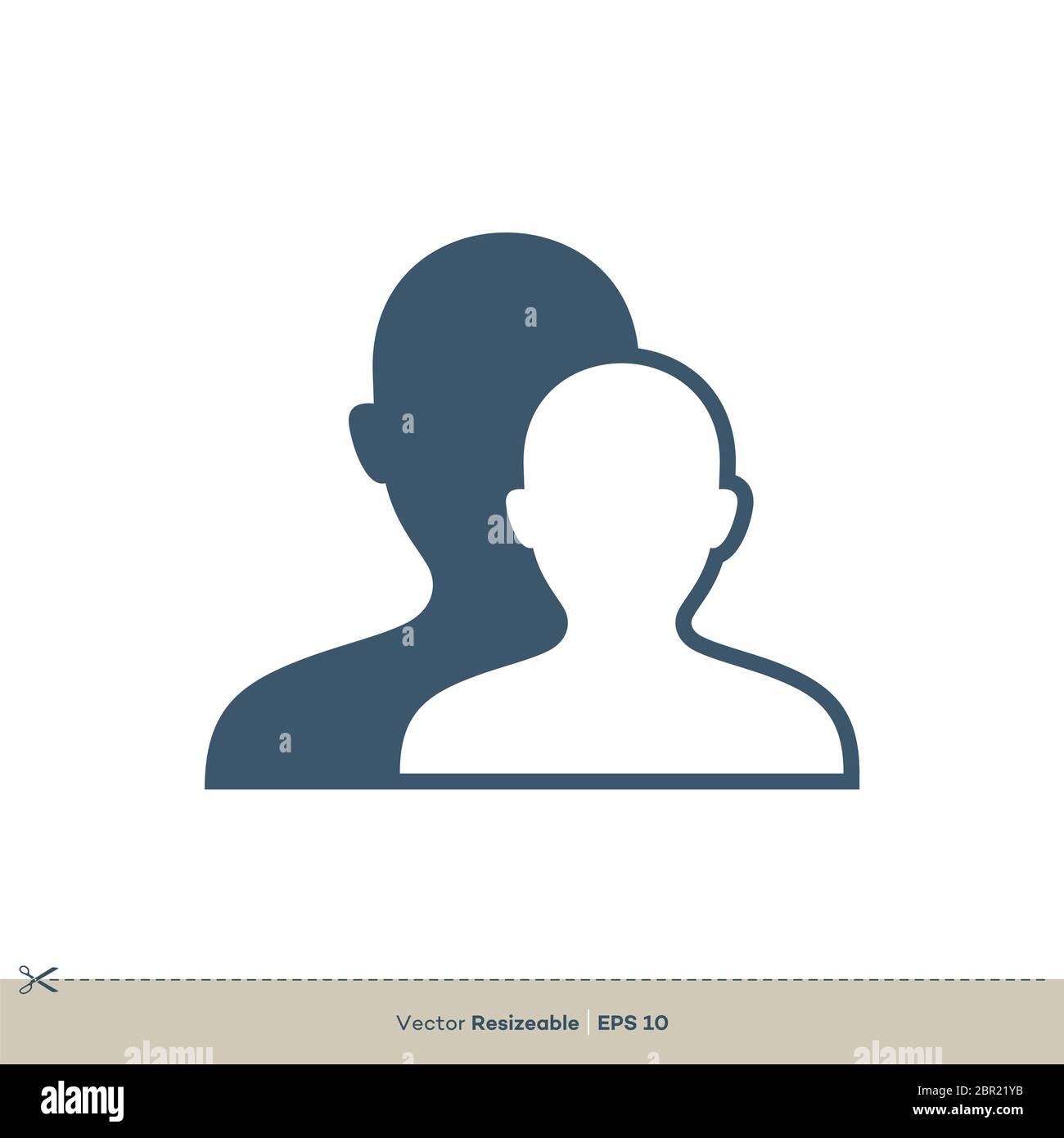 Profile Human Figure Icon Vector Logo Template Illustration Design ...