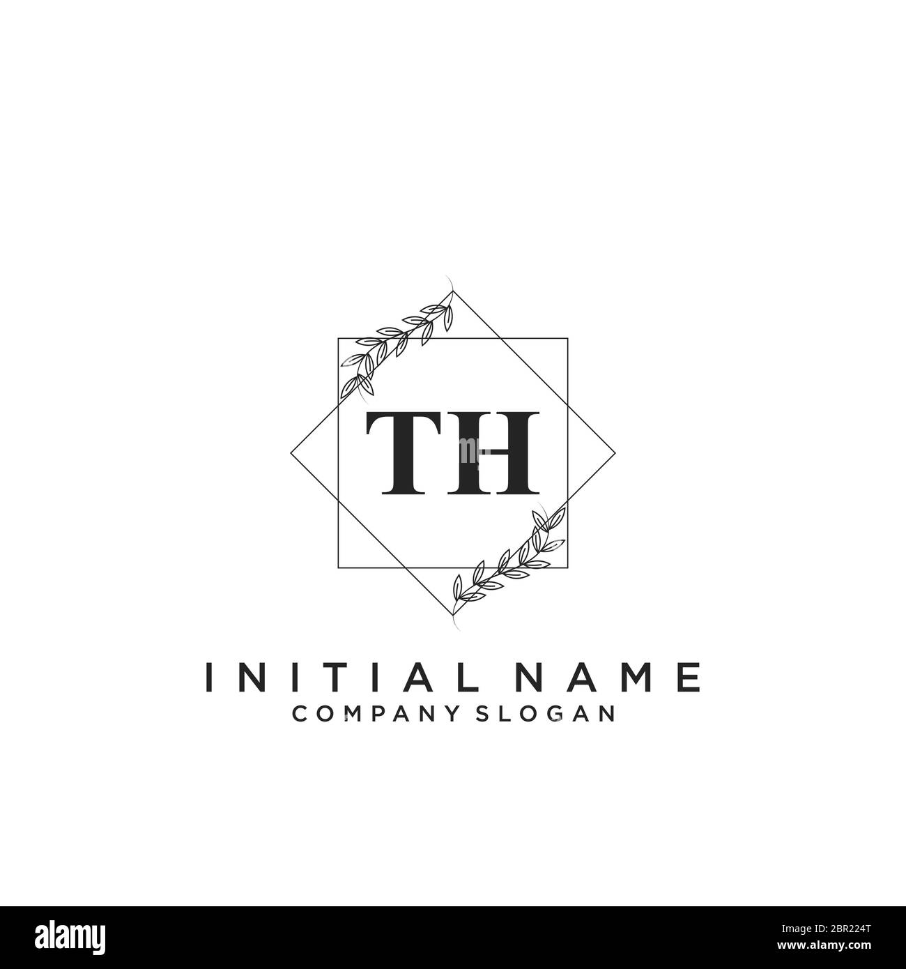 Th initials Stock Vector Images - Alamy