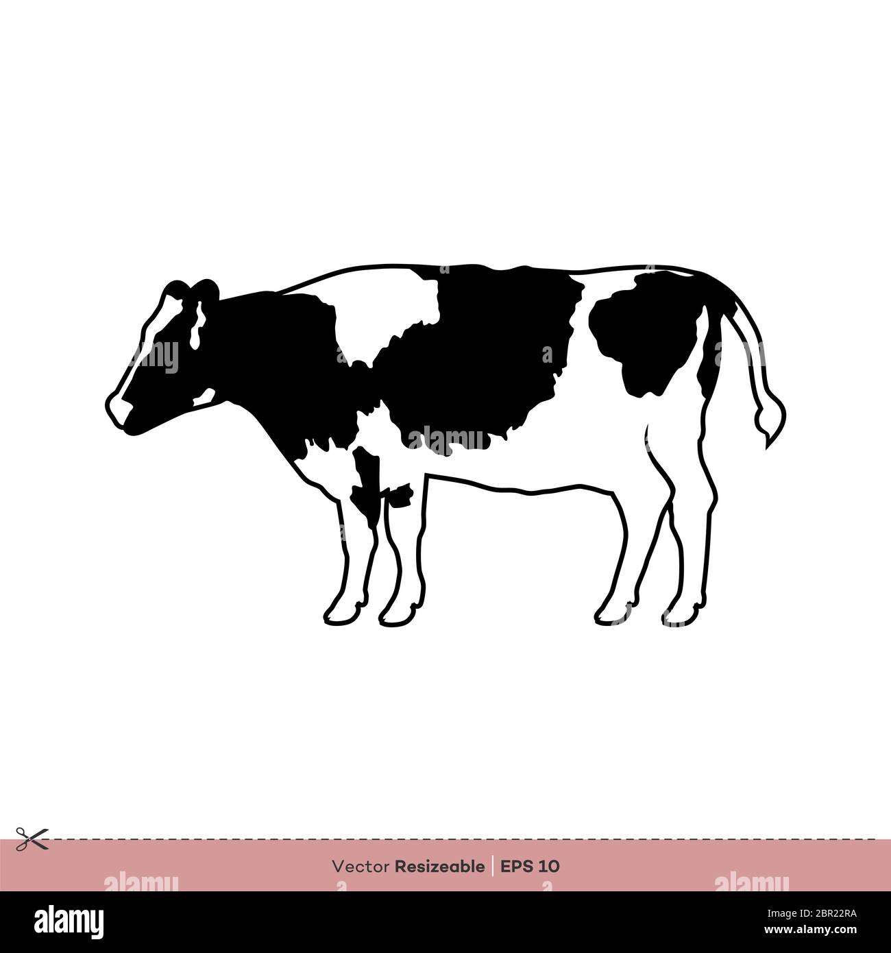 Beef Cow Silhouette Vector