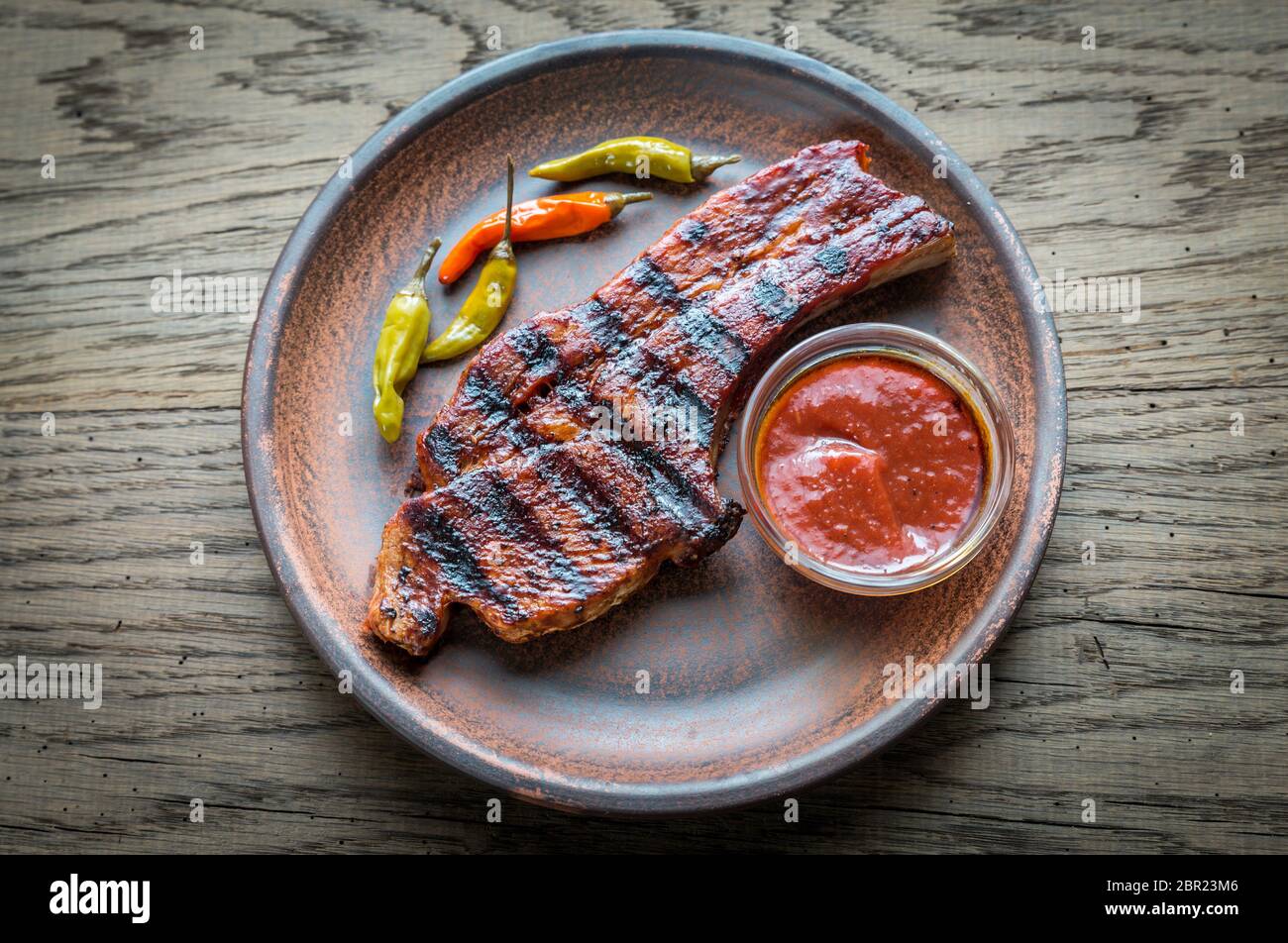 Bbq pork mini ribs hi-res stock photography and images - Alamy