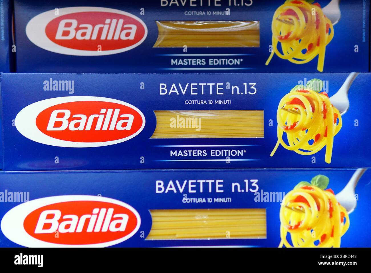 Tyumen, Russia-may 17, 2020: Barilla product brand for sale in ...
