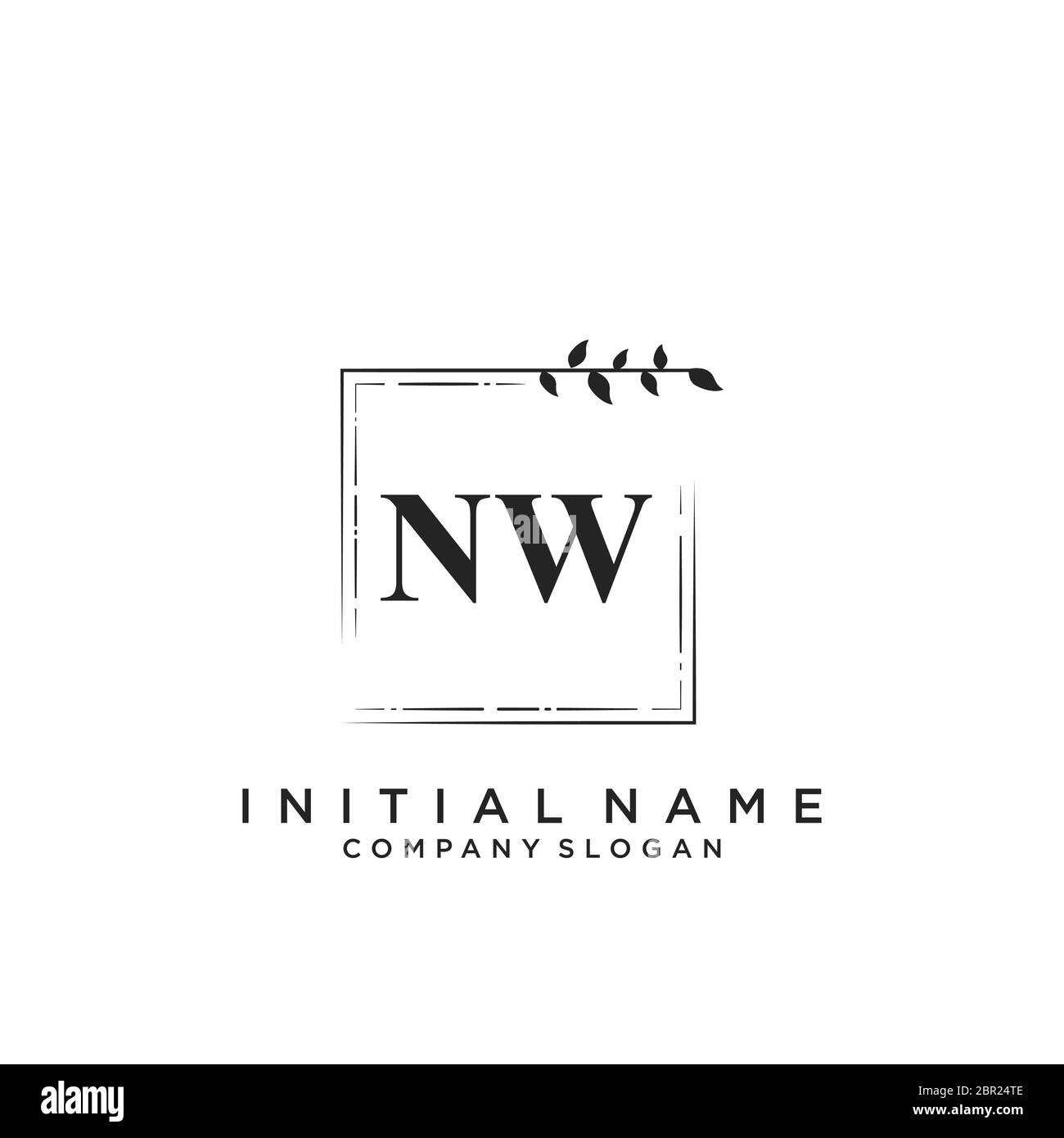 Letter nw vector vectors hi-res stock photography and images - Alamy