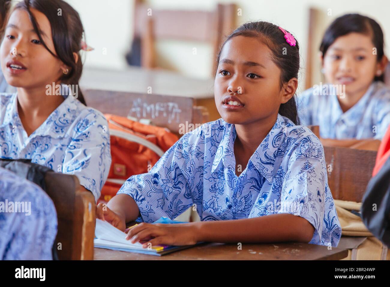 Balinese School Children in Indonesia Stock Photo - Alamy