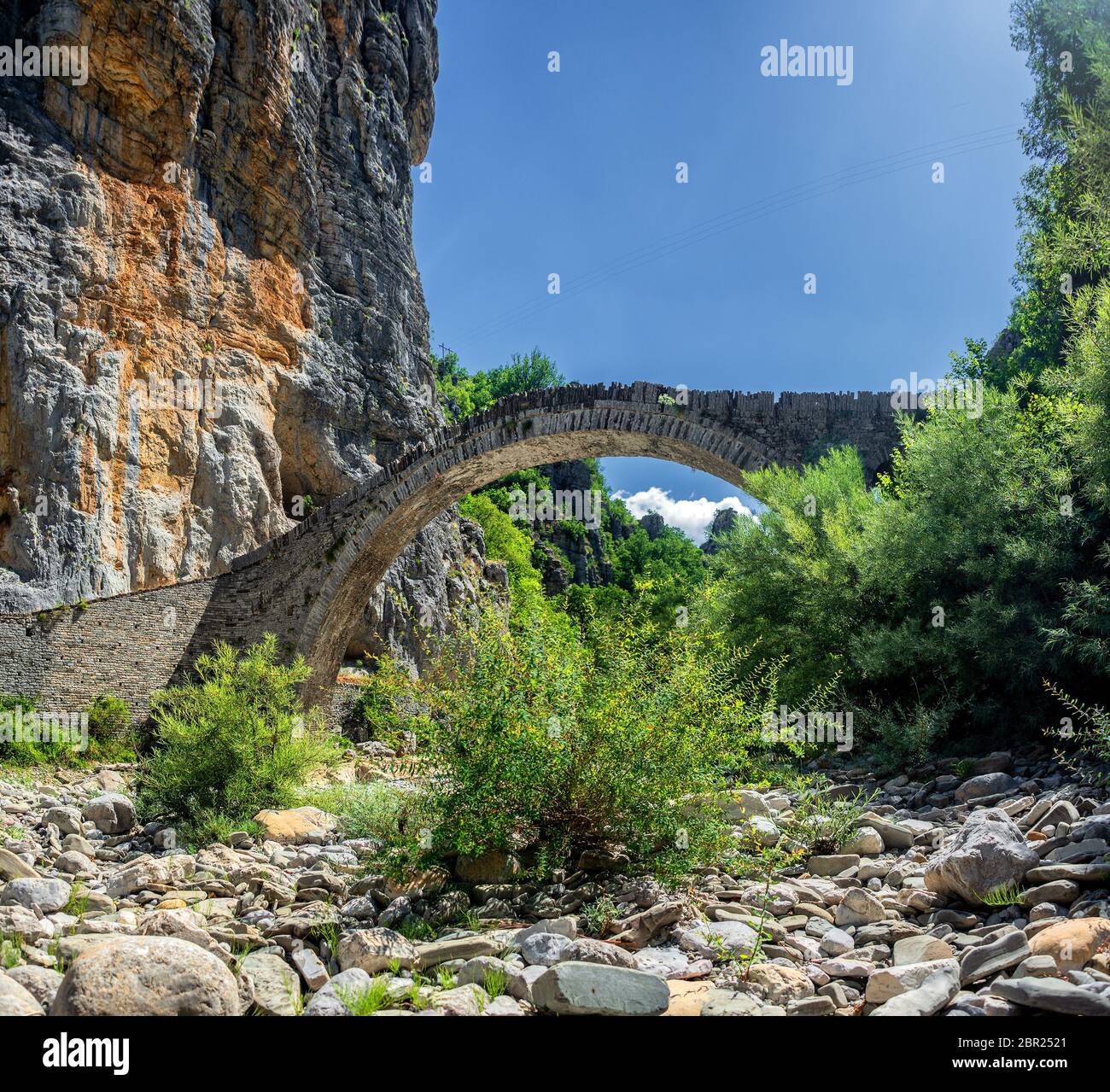 The Noutsou bridge (or Kokkori, as it is also known), a single arch ...
