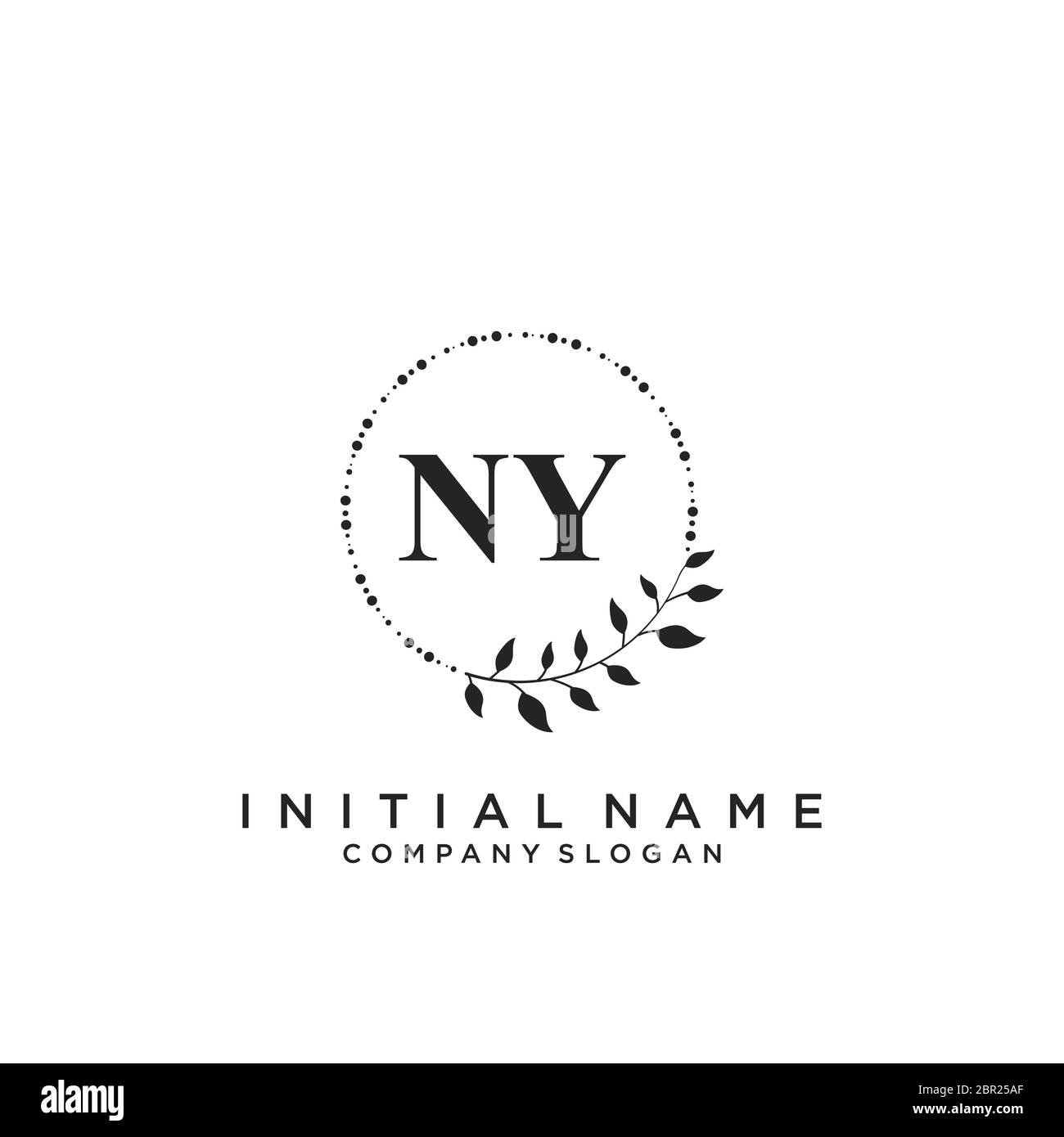 Ny monogram Stock Vector Images - Alamy