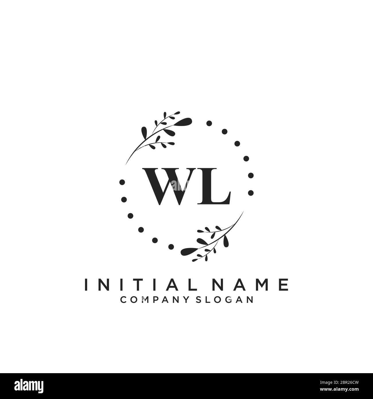 Wl initials Stock Vector Images - Alamy