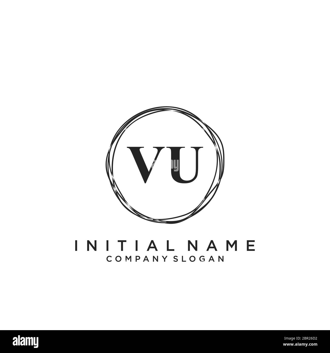 Vu initials logo hi-res stock photography and images - Alamy