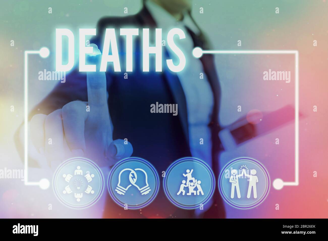 Conceptual hand writing showing Deaths. Concept meaning permanent ...