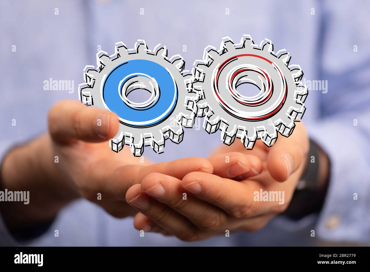 Gear With Success Concept digital Stock Photo - Alamy
