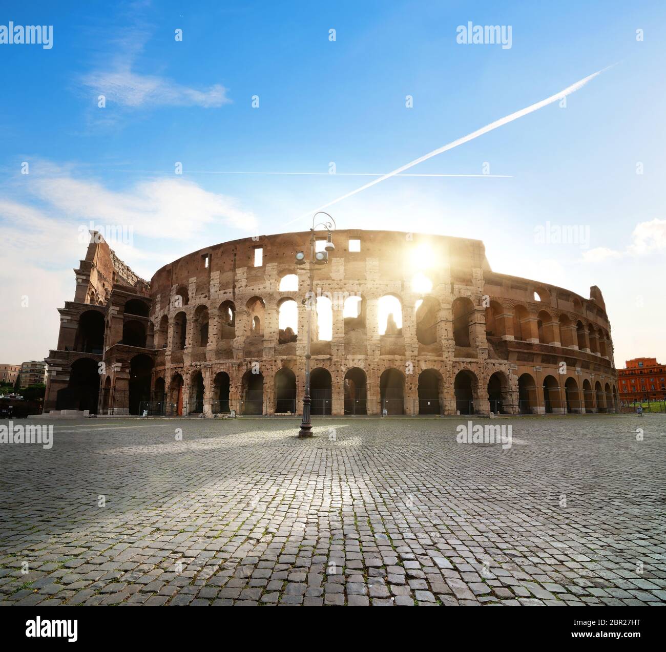 Ancient Colosseum in Rome near the Roman Forum Stock Photo - Alamy
