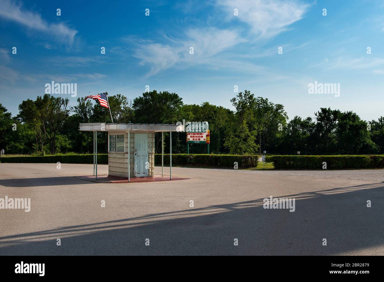 Carthage, Missouri, USA - July 6, 2014: The billboard of the 66 Drive ...