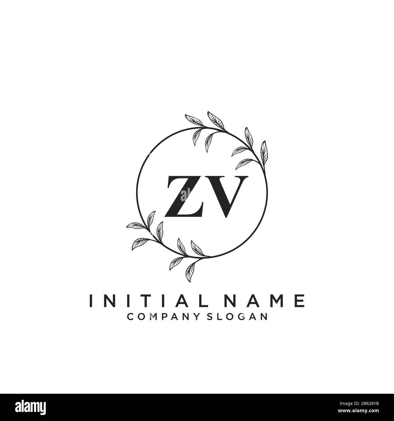 Letter zv logo Stock Vector Images - Alamy
