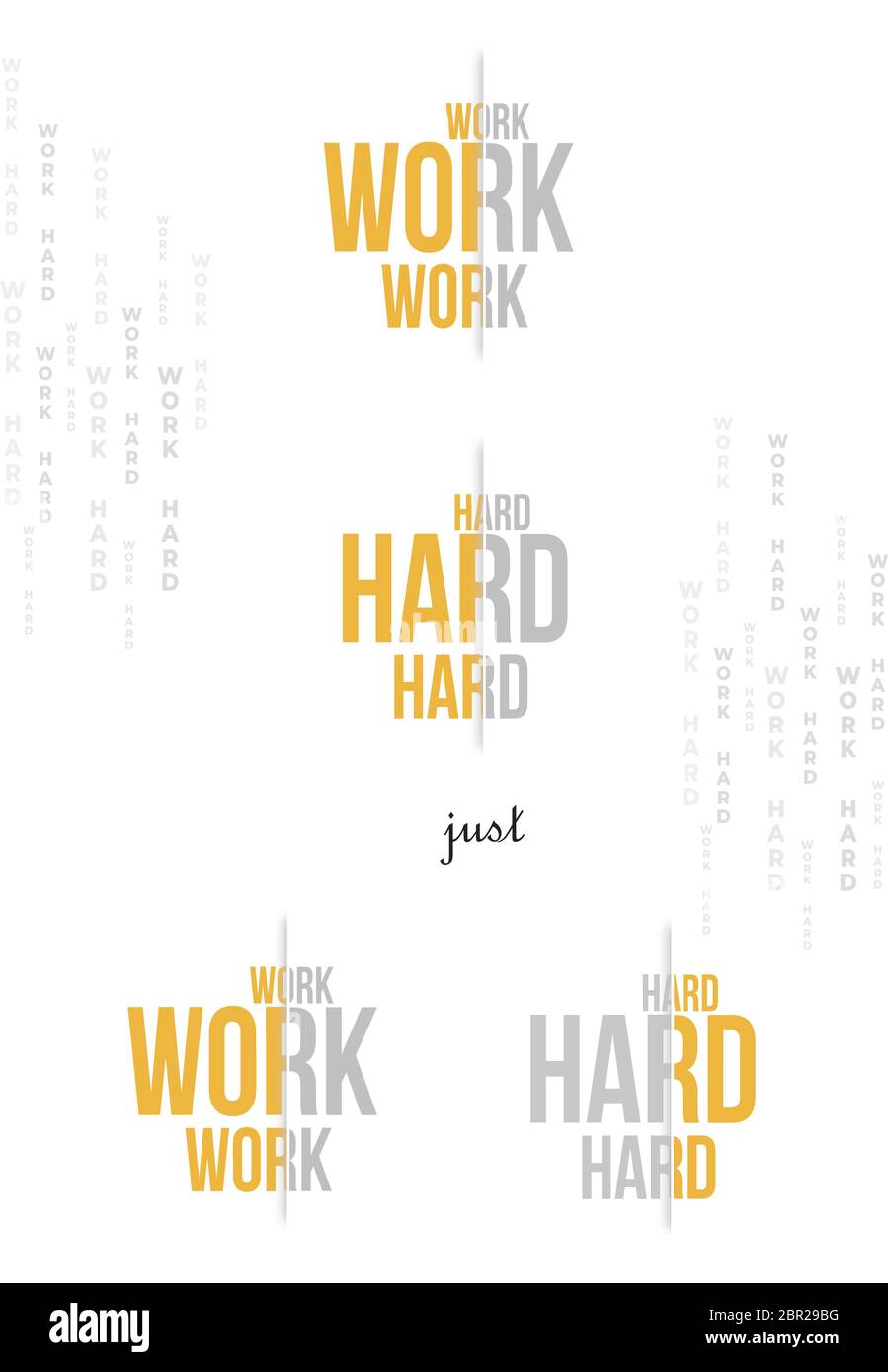 Work hard flyer design Stock Vector Image & Art - Alamy