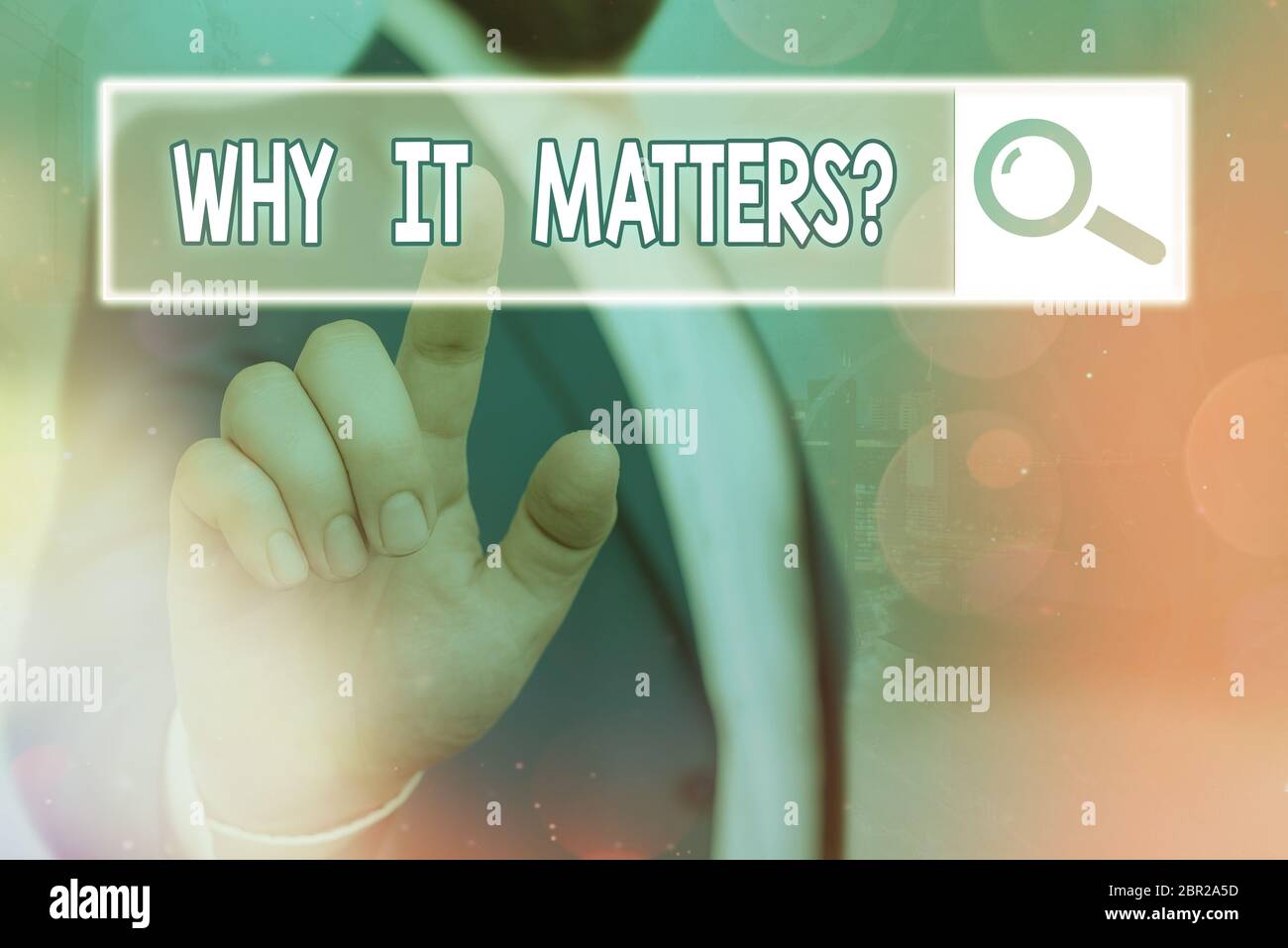 Handwriting text writing Why It Matters Question. Conceptual photo most ...