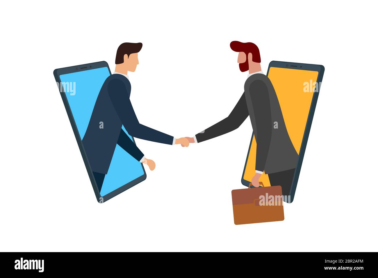 Virtual business partner Stock Vector Images - Alamy