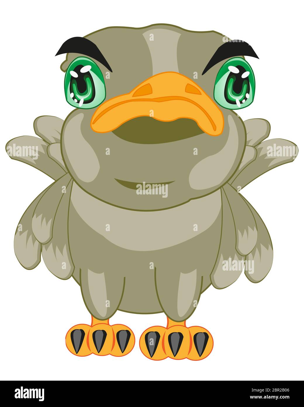 Vector illustration of the cartoon nestling birds Stock Photo - Alamy