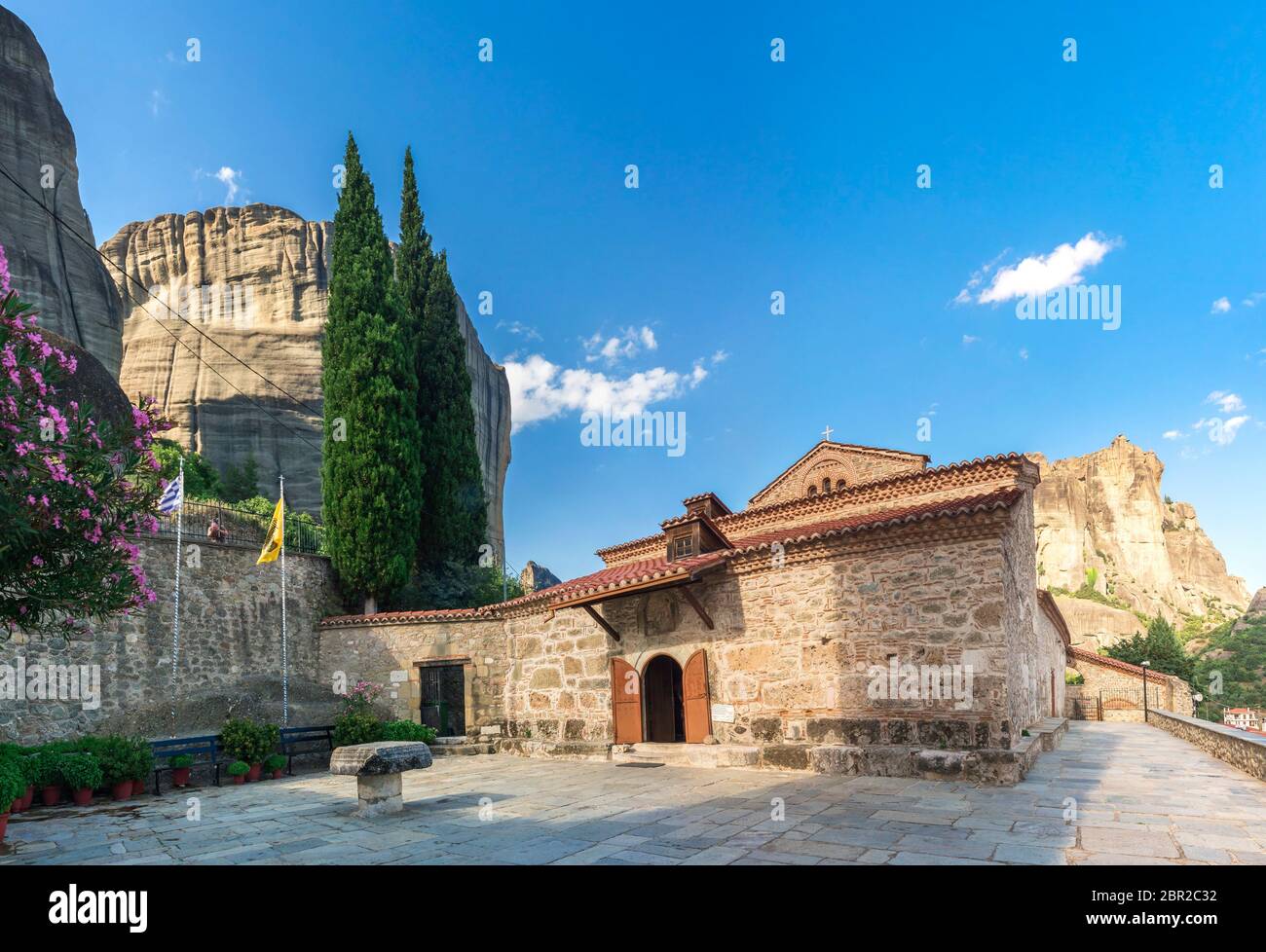 Panoramic view of the Assumption of Virgin Mary byzantine church in ...