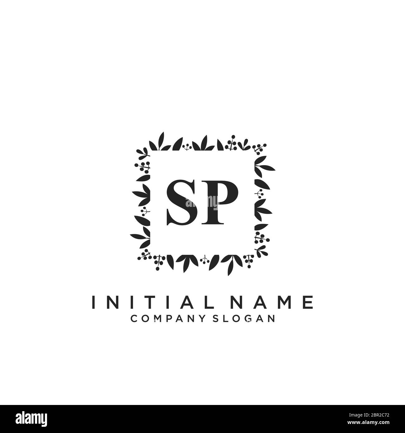 Initial sp logo vector vectors hi-res stock photography and images - Alamy