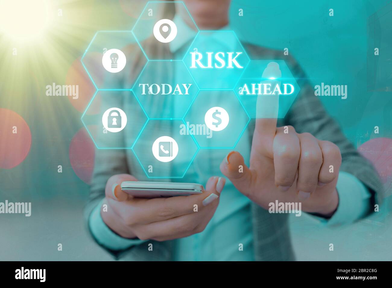 Handwriting text Risk Ahead. Conceptual photo A probability or threat ... Handwriting text Risk Ahead. Conceptual photo A probability or threat ...