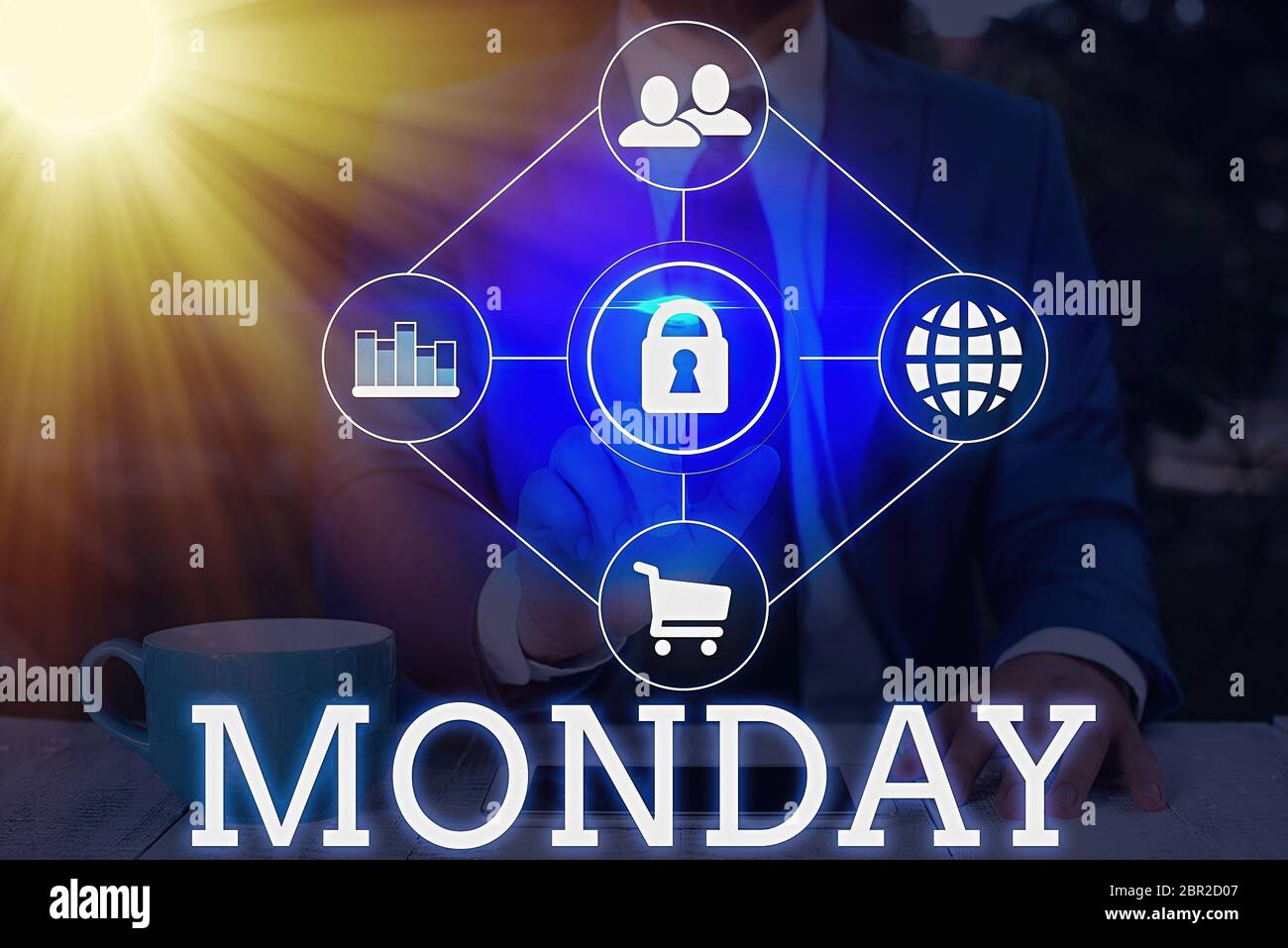 Word writing text Monday. Business photo showcasing the day of the week ...