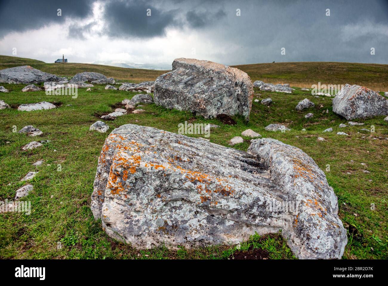 Stecci in Durmitor National Park in northeastern Montenegro. These ...