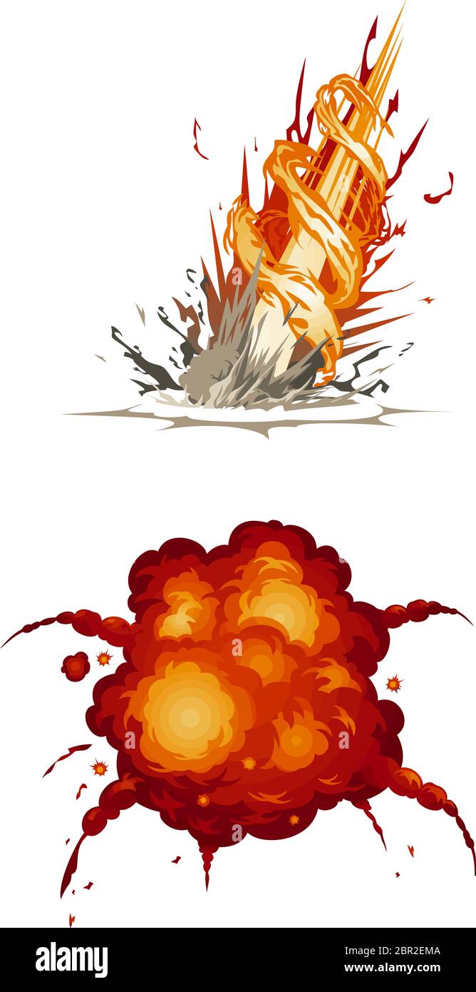 explosion bomb nuclear destruction smoke radiation blast danger ...