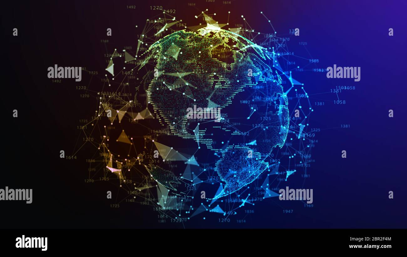 Earth Globe. Background with Light Effect. Global International ...