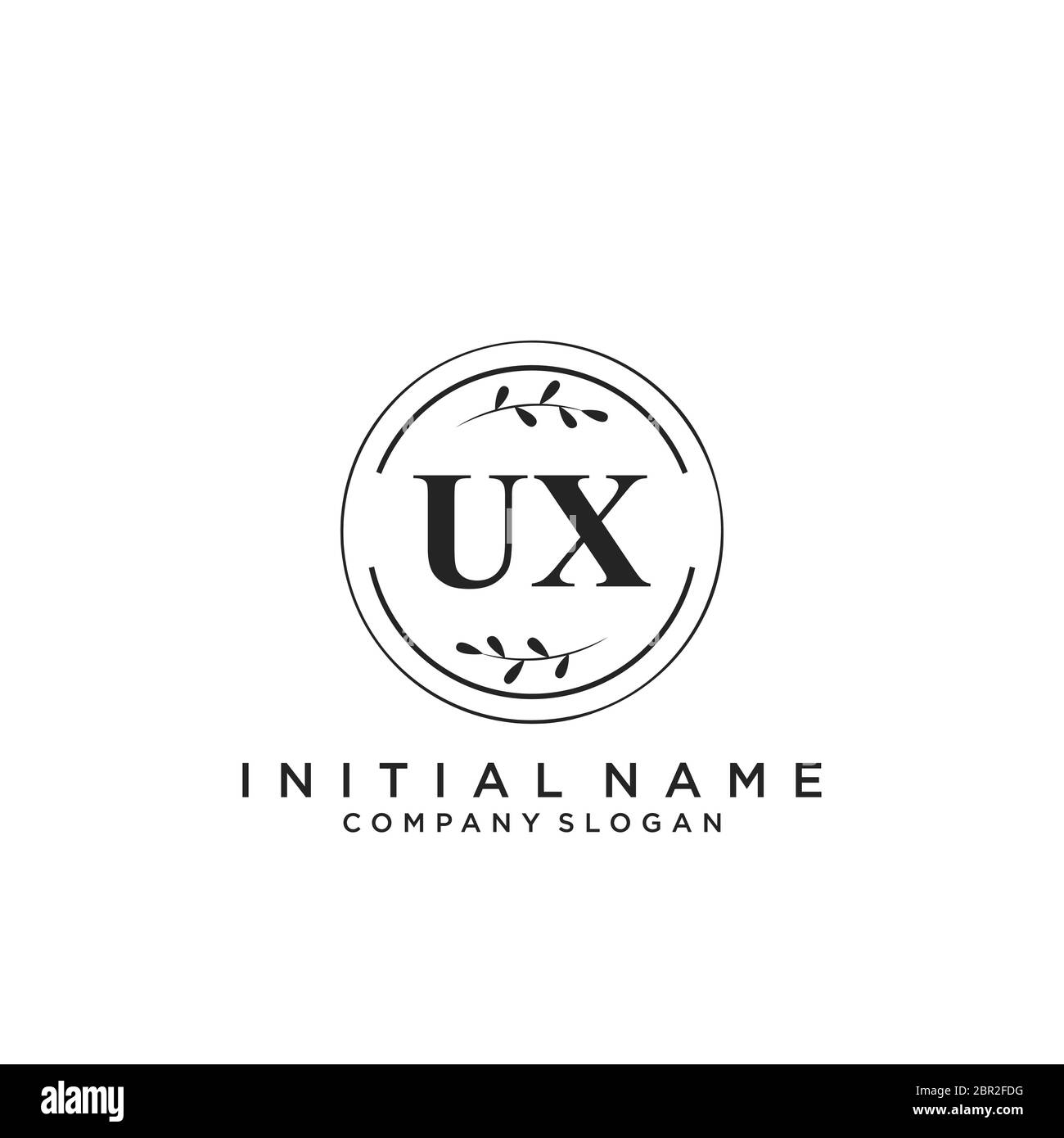 Letter ux logo hi-res stock photography and images - Alamy