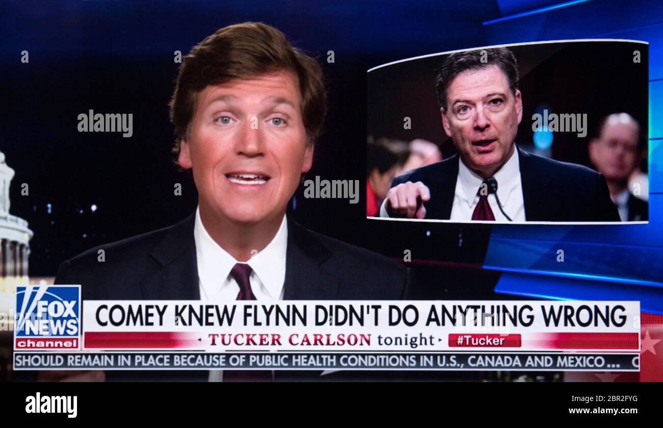 Tucker carlson fox news show hi-res stock photography and images - Alamy