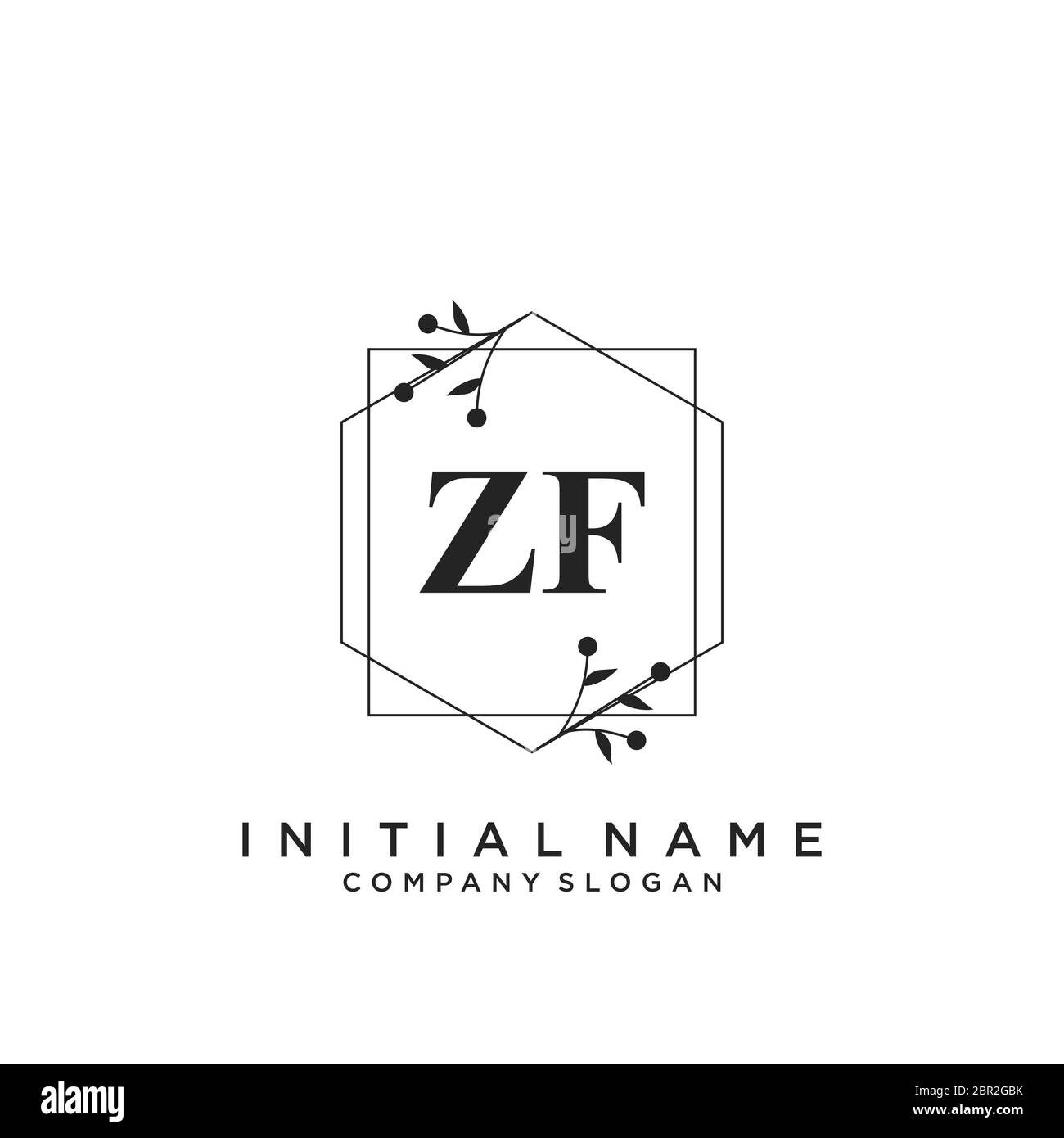 Zf monogram hi-res stock photography and images - Alamy