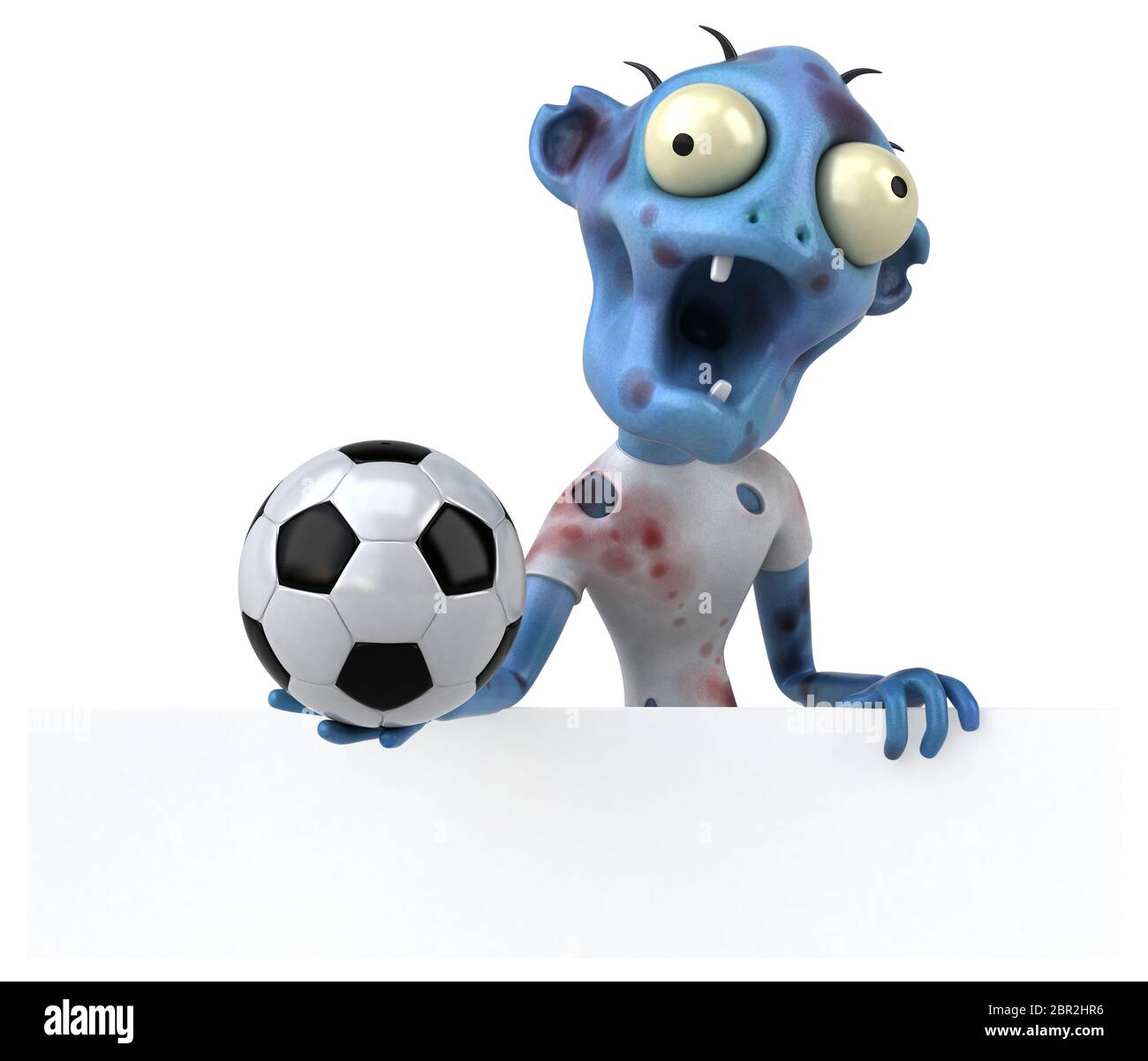 Fun zombie - 3D Illustration Stock Photo - Alamy
