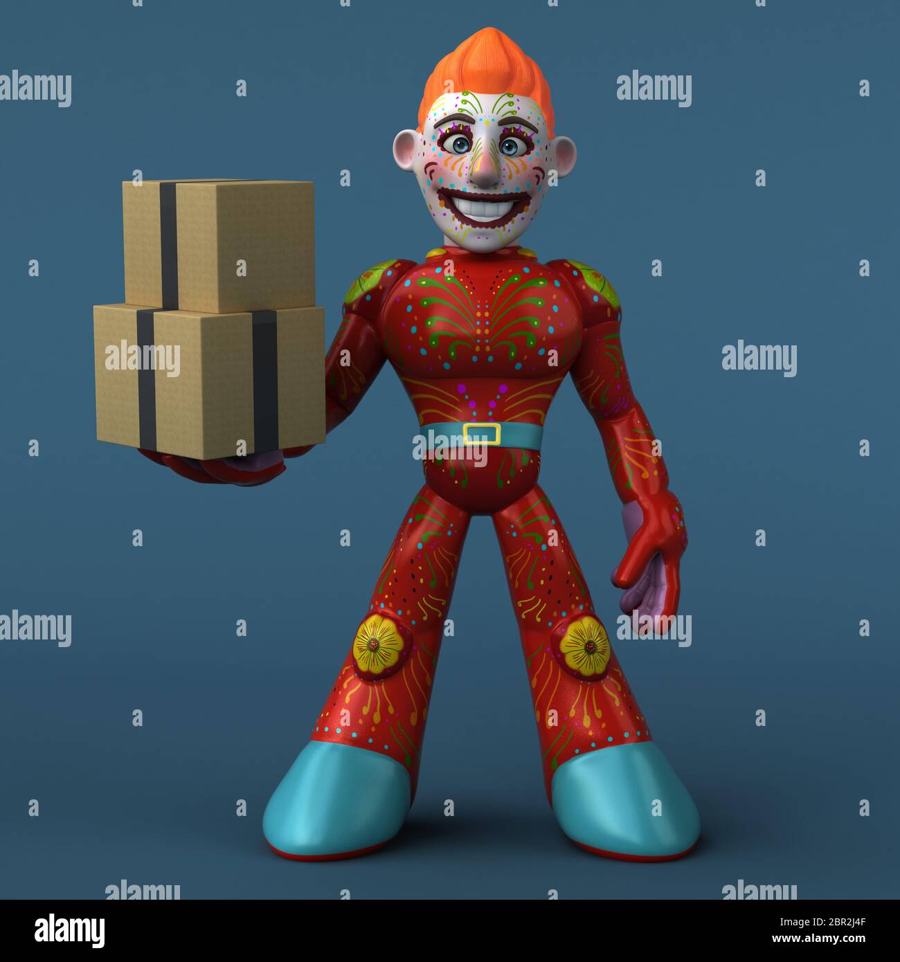 Mexican hero - 3D Illustration Stock Photo - Alamy