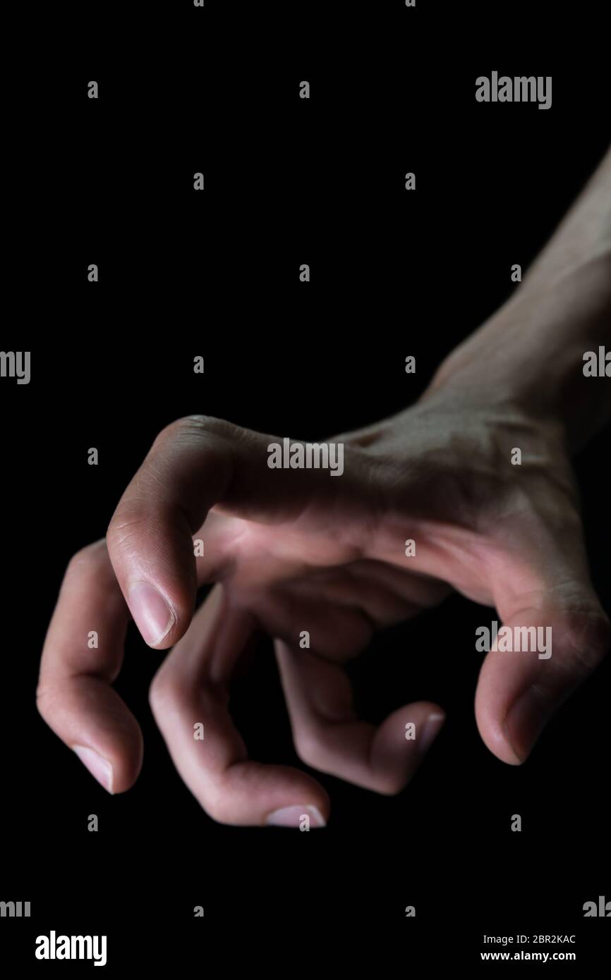 Upside Down Human Hand for Devil Crime Violence Concept in Book Cover ...