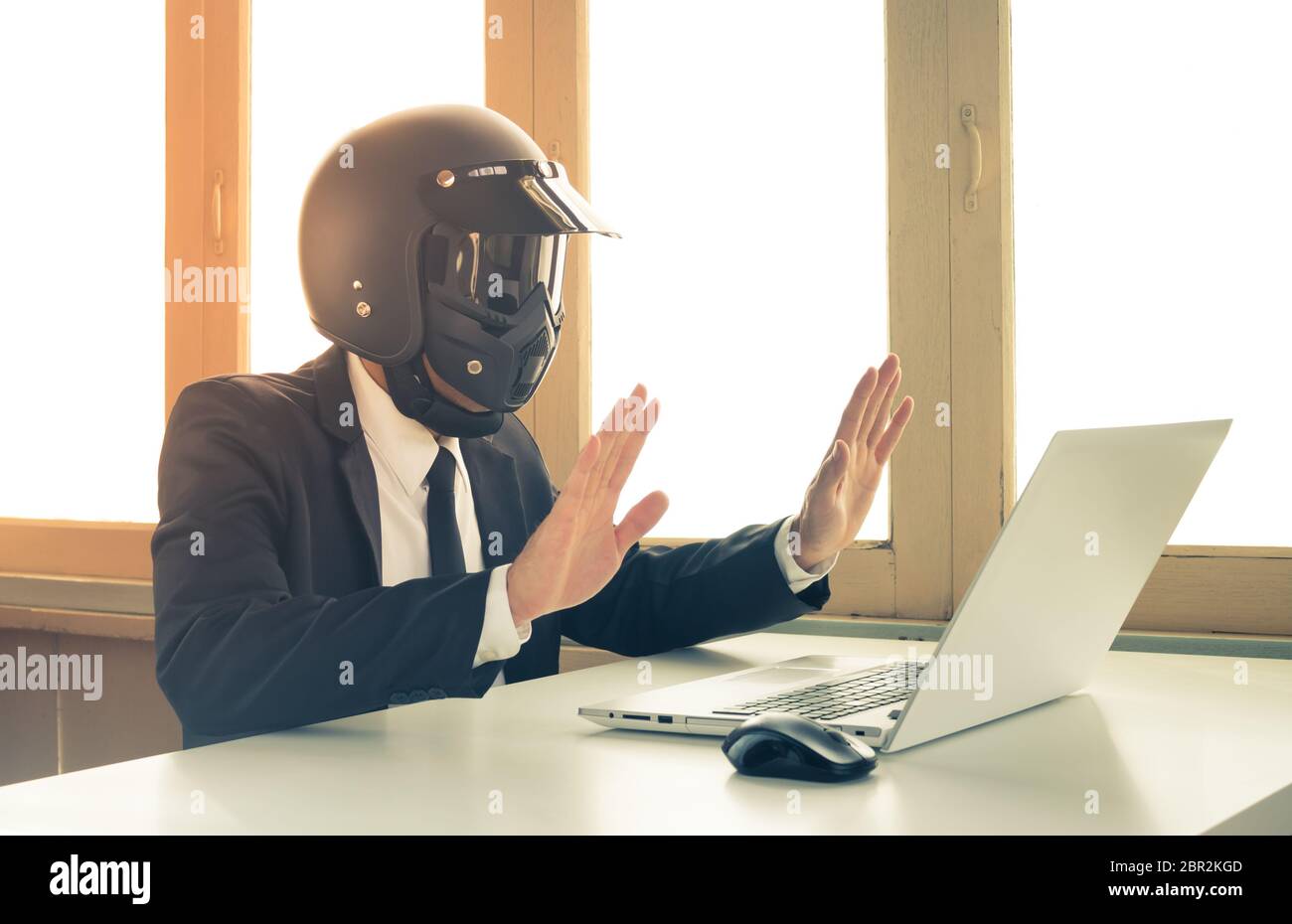 Vintage AI Artificial Intelligence Businessman Concept Shutdown or Stop ... Vintage AI Artificial Intelligence Businessman Concept Shutdown or Stop ...