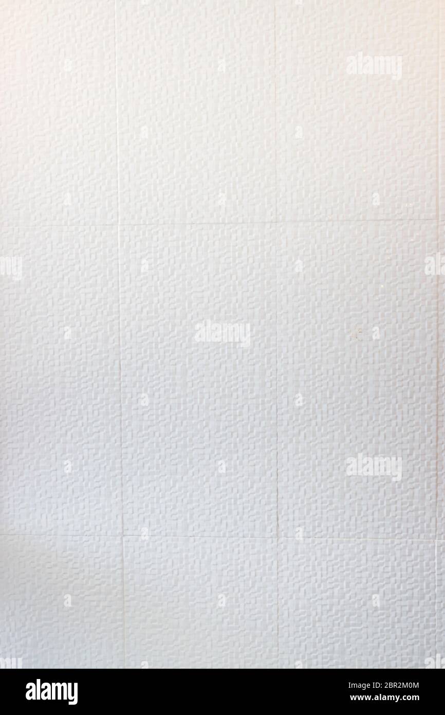White mosaic wall background texture, stock photo Stock Photo - Alamy
