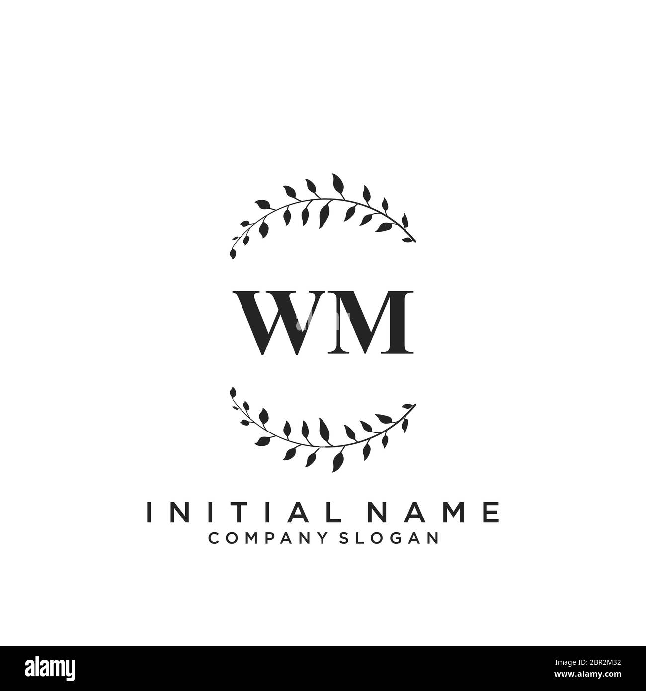 Letter wm vector vectors hi-res stock photography and images - Alamy