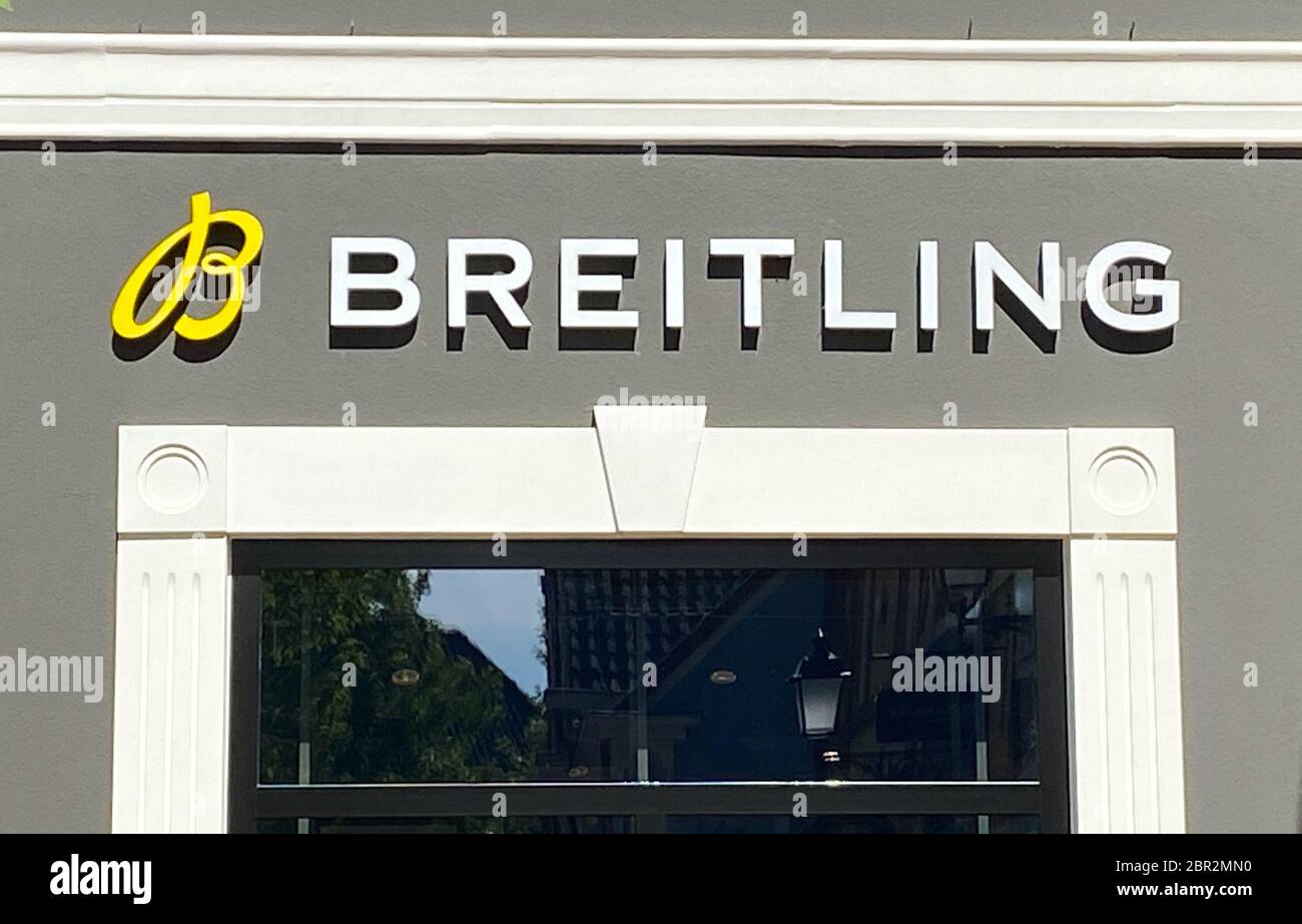 Roermond, Netherlands - May 19. 2020: View on store facade of swiss ...
