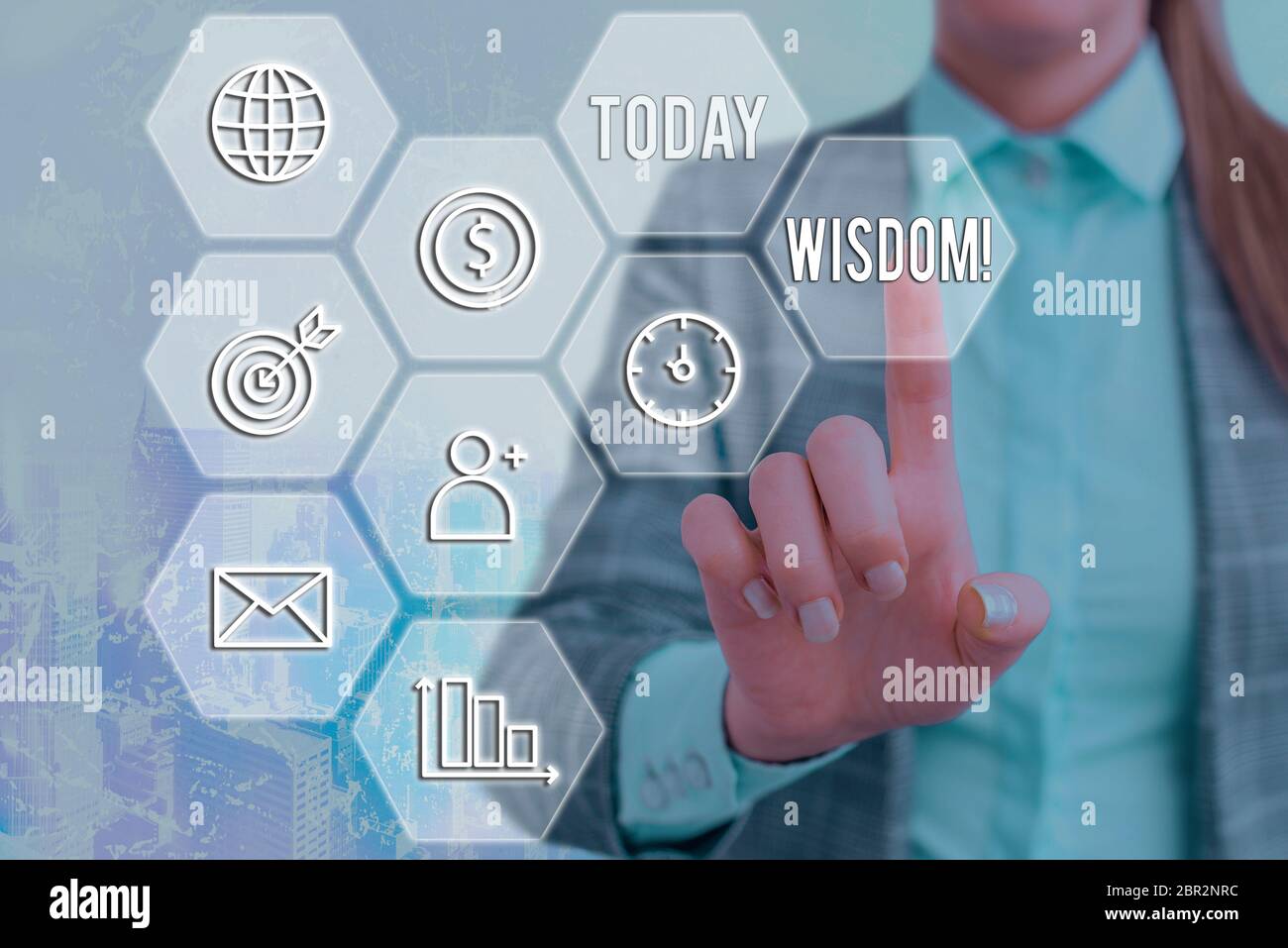 Text sign showing Wisdom. Business photo text the ability to use your ...