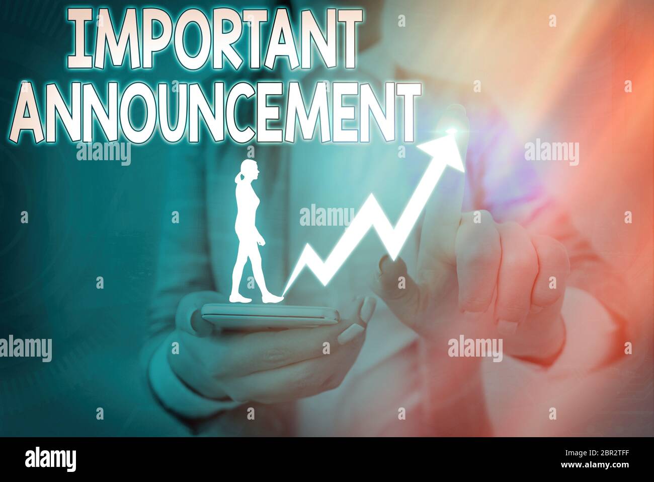 Handwriting text Important Announcement. Conceptual photo spoken ...