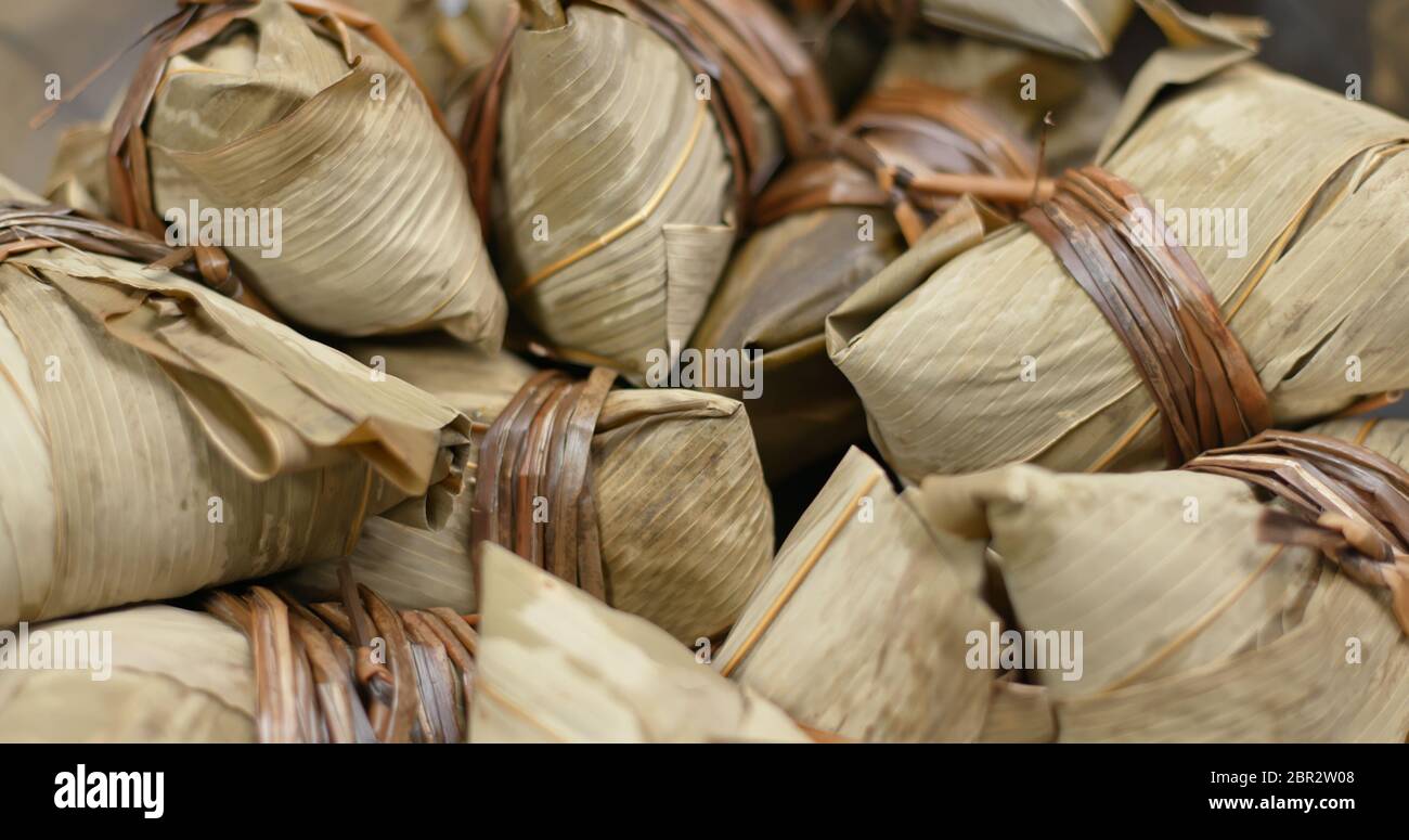 Homemade rice dumpling Stock Photo - Alamy